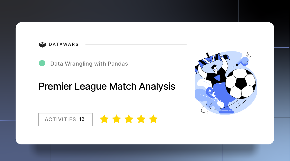 Premier League Match Analysis | Free Data Science Project | Data Wars