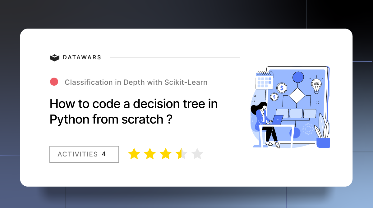How to code a decision tree in Python from scratch ? | Free Data Science Project | Data Wars