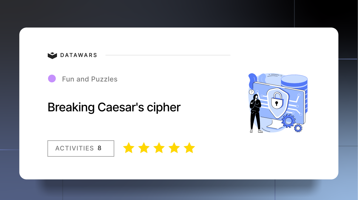 Breaking Caesar's cipher | Free Data Science Project | Data Wars