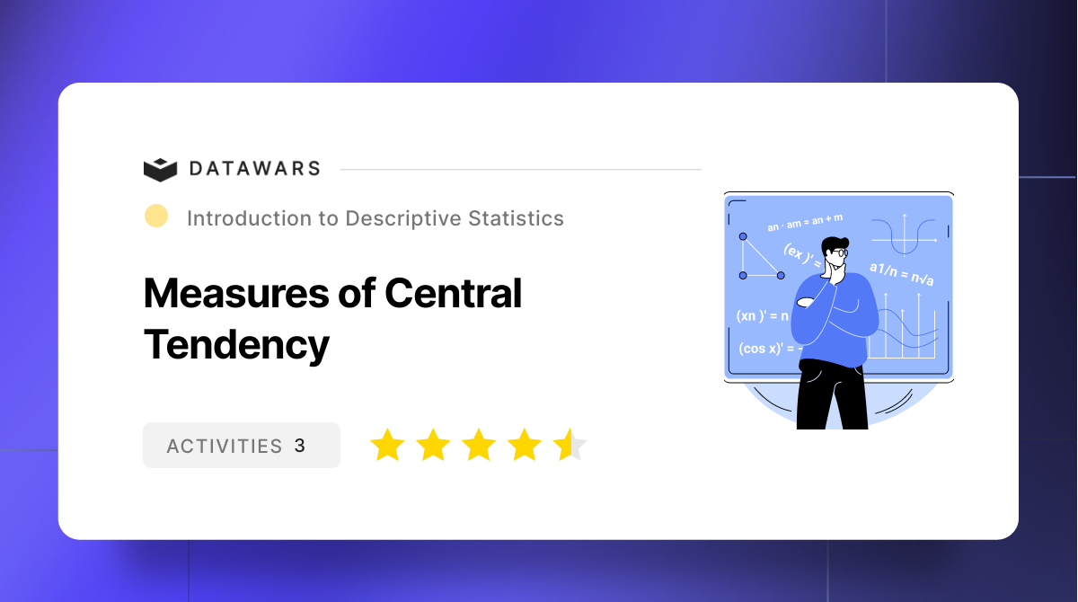 Measures of Central Tendency | Free Data Science Project | Data Wars