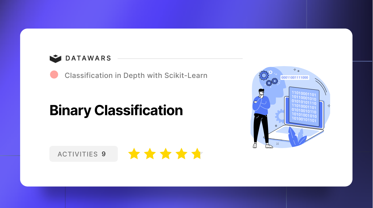 Binary Classification | Free Data Science Project | Data Wars