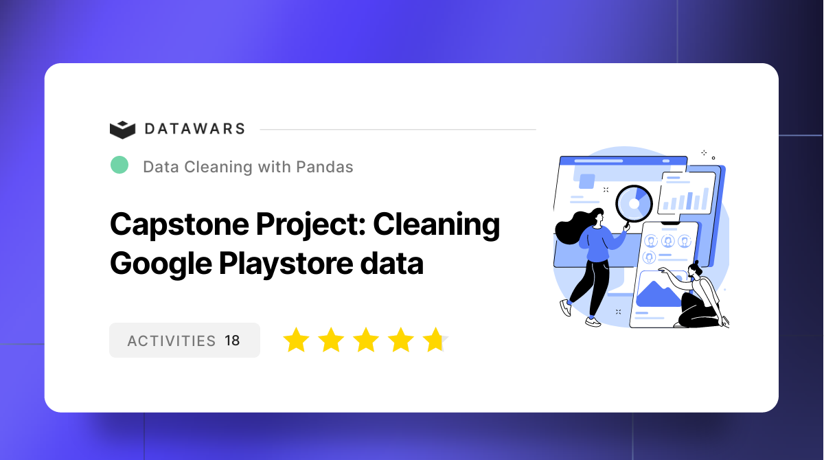 Capstone Project: Cleaning Google Playstore data | Free Data Science Project | Data Wars