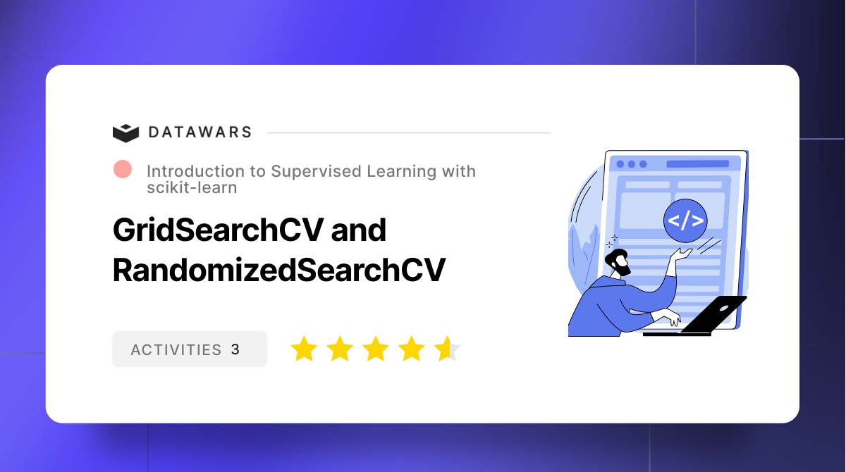 GridSearchCV and RandomizedSearchCV | Free Data Science Project | Data Wars