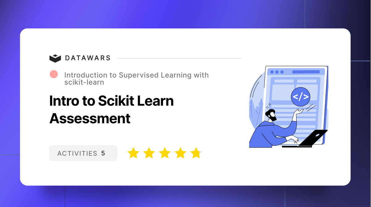 Intro to Scikit Learn Assessment | Free Data Science Project | Data Wars