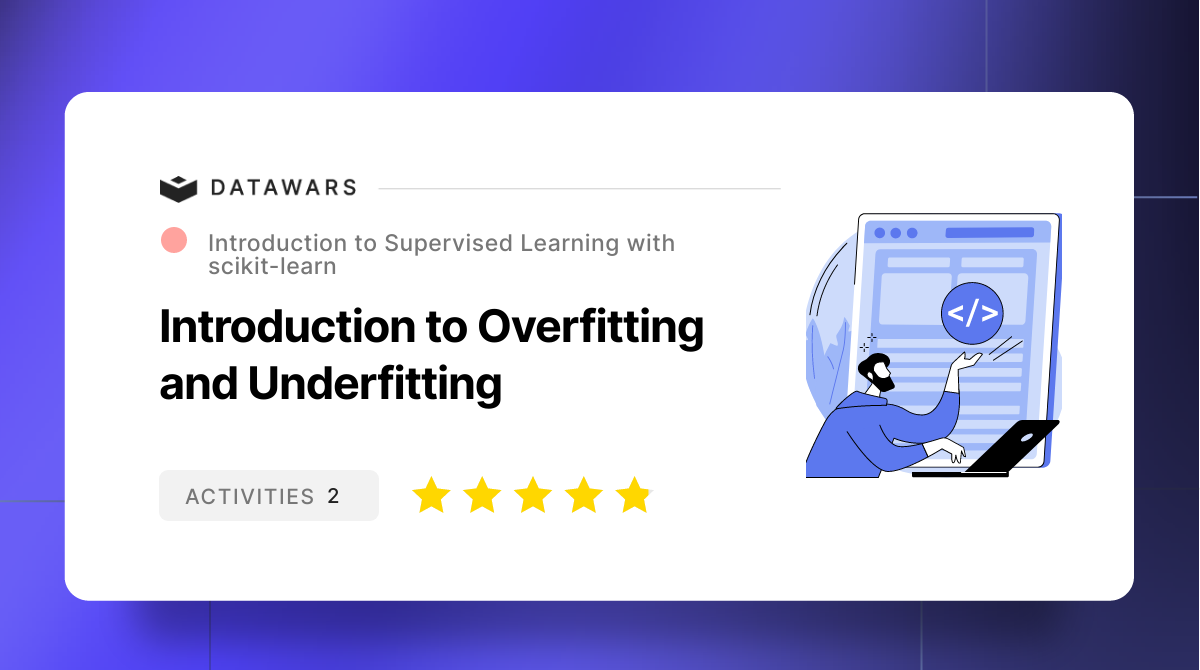 Introduction to Overfitting and Underfitting | Free Data Science Project | Data Wars
