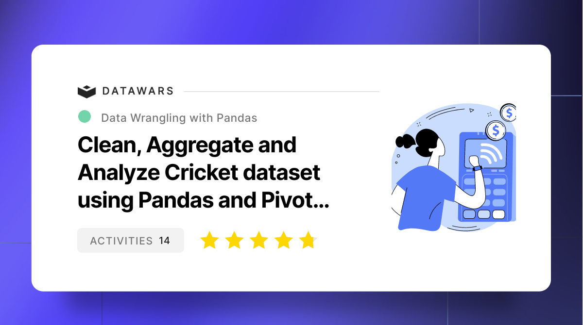 Clean, Aggregate and Analyze Cricket dataset using Pandas and Pivot Tables | Free Data Science ...