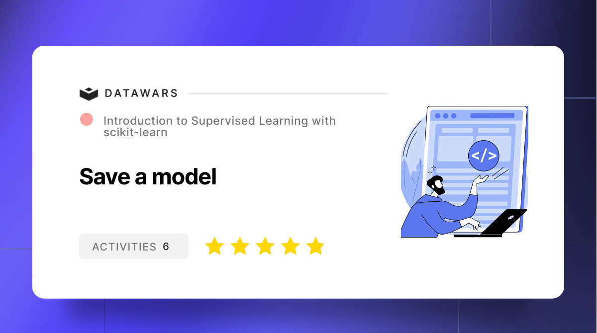 Save a model | Free Data Science Project | Data Wars
