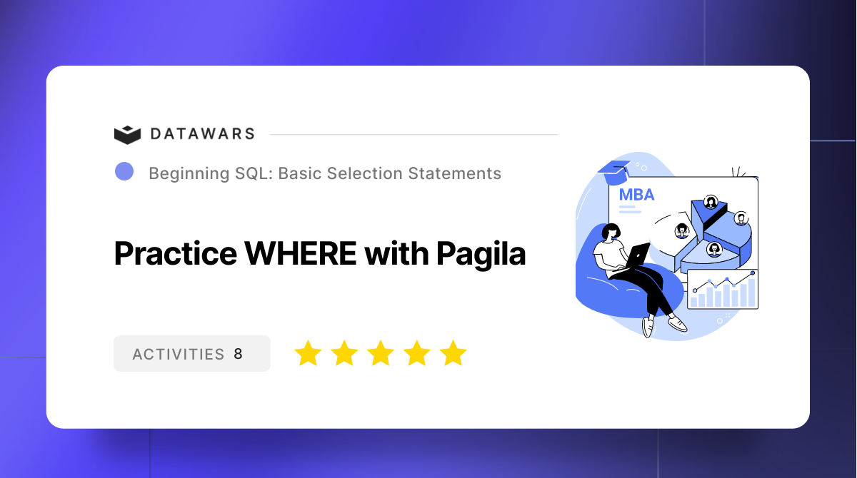 Practice WHERE with Pagila | Free Data Science Project | Data Wars