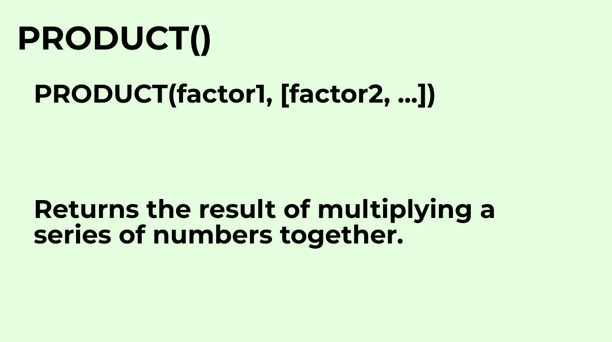 How To Use PRODUCT Function In Google Sheets Better Sheets