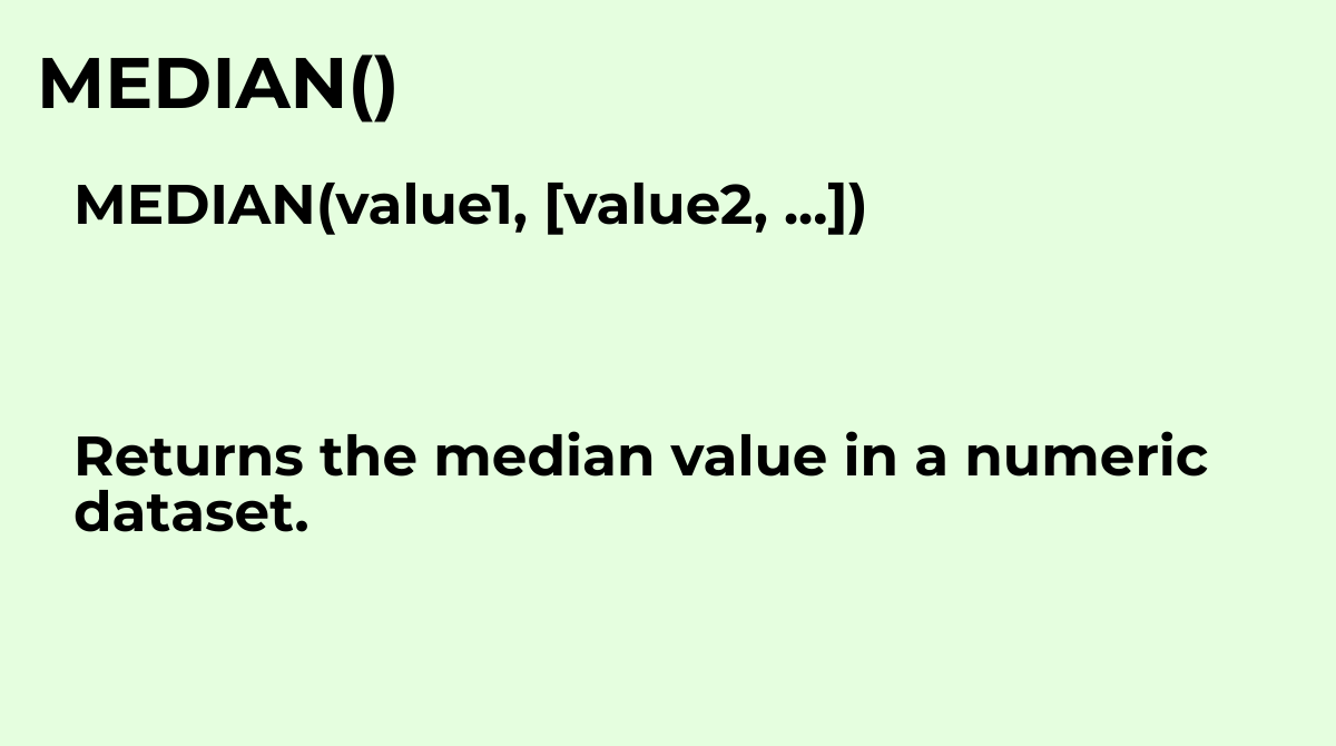 How To Use MEDIAN Function In Google Sheets Better Sheets