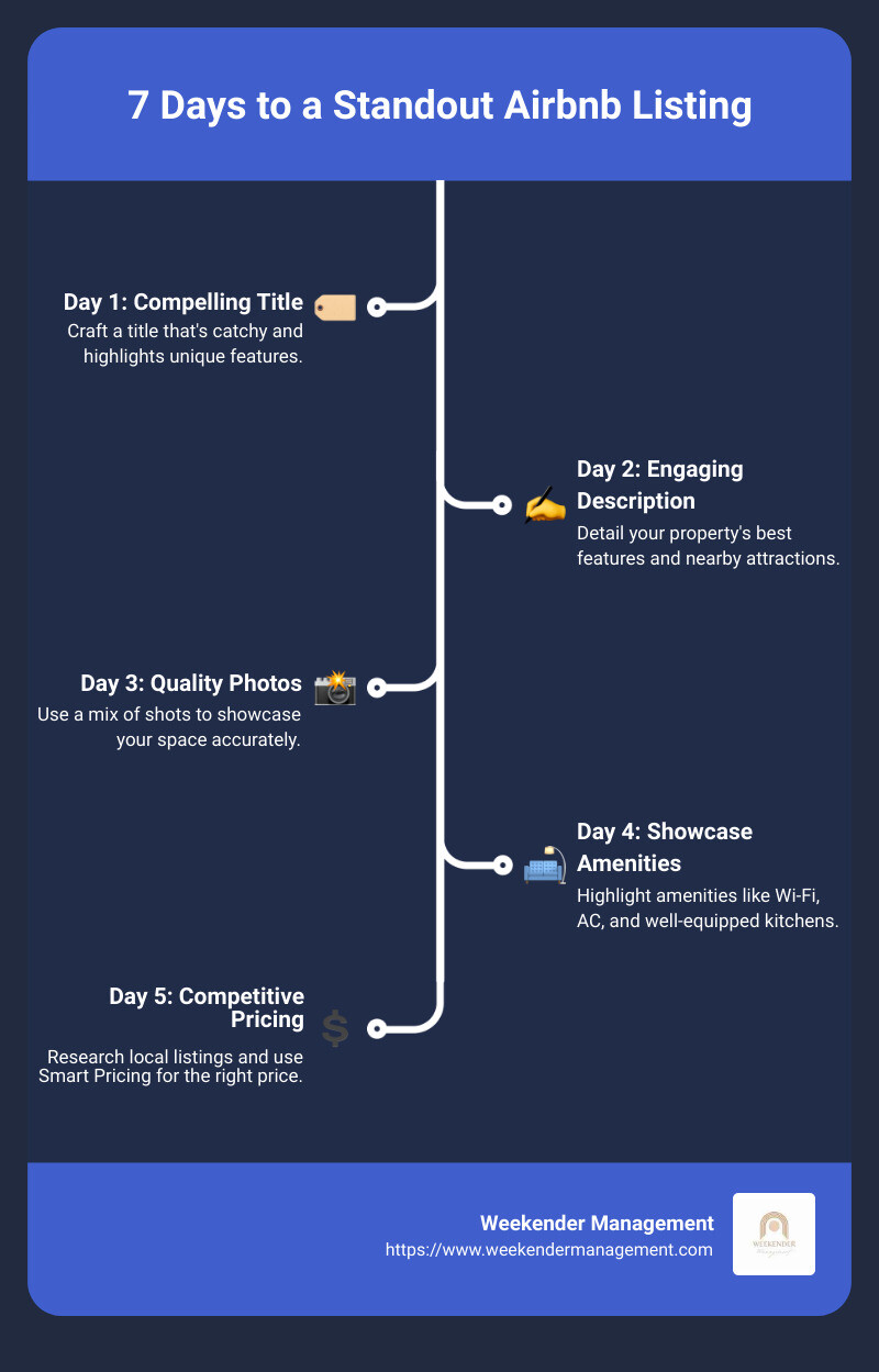 How to Make Your Airbnb Listing Stand Out in 7 Days - Weekender Management