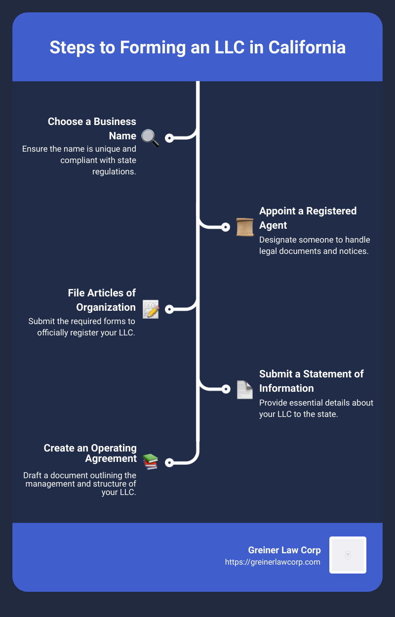 Forming an LLC in California: Top 5 Crucial Steps 2024