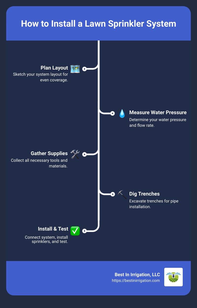 How to Install a Lawn Sprinkler System: Top 10 Easy Steps