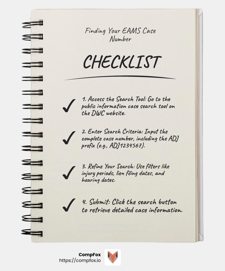 Effortless EAMS Case Number Lookup: 5 Steps for 2024