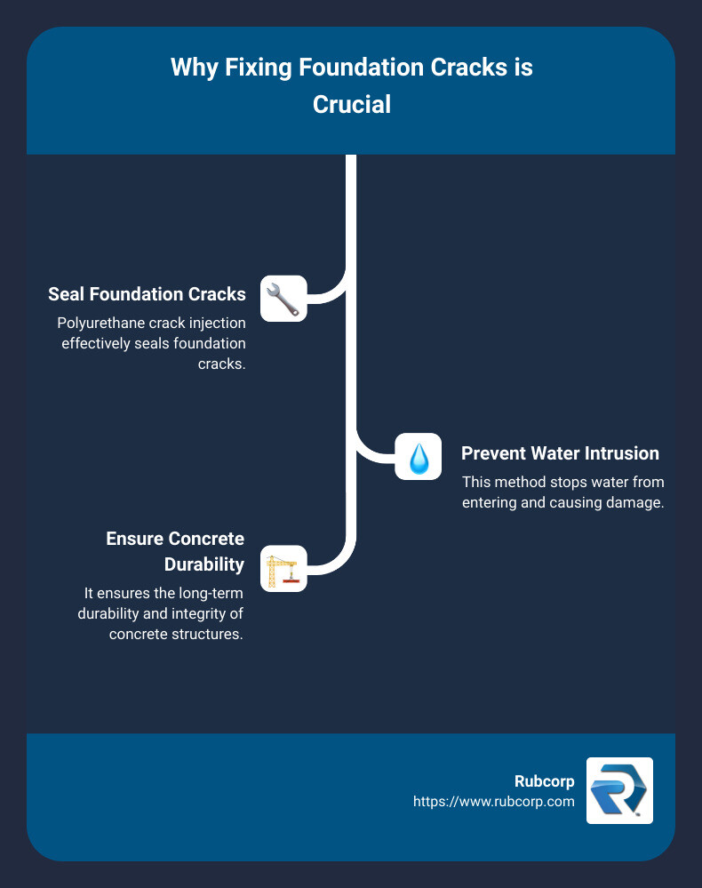 Fixing Foundation Cracks with Polyurethane Injection - Rubcorp