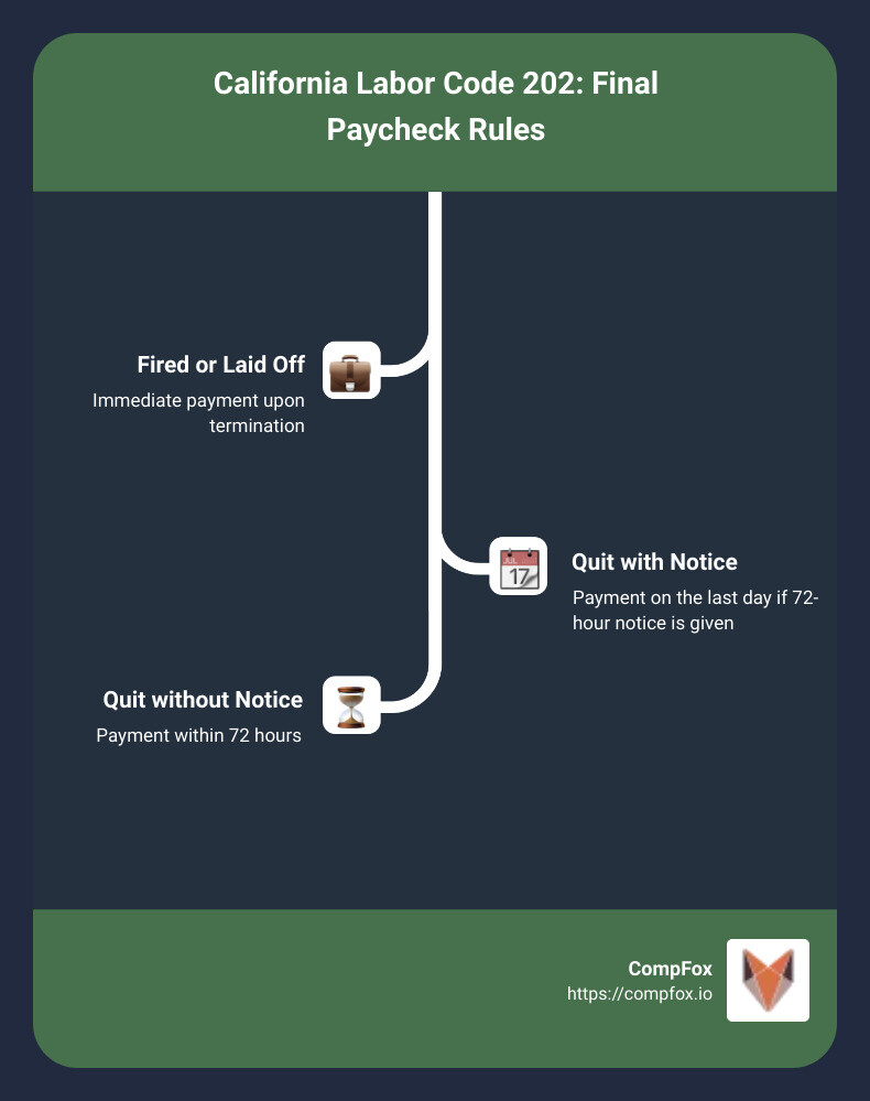 California Labor Code 202: Final Paycheck Guide for 2024