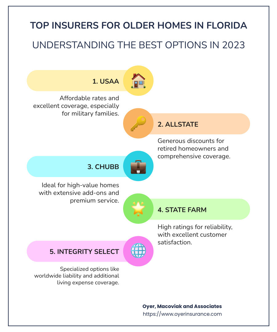Best Homeowners Insurance for Older Homes in Florida: Top 5