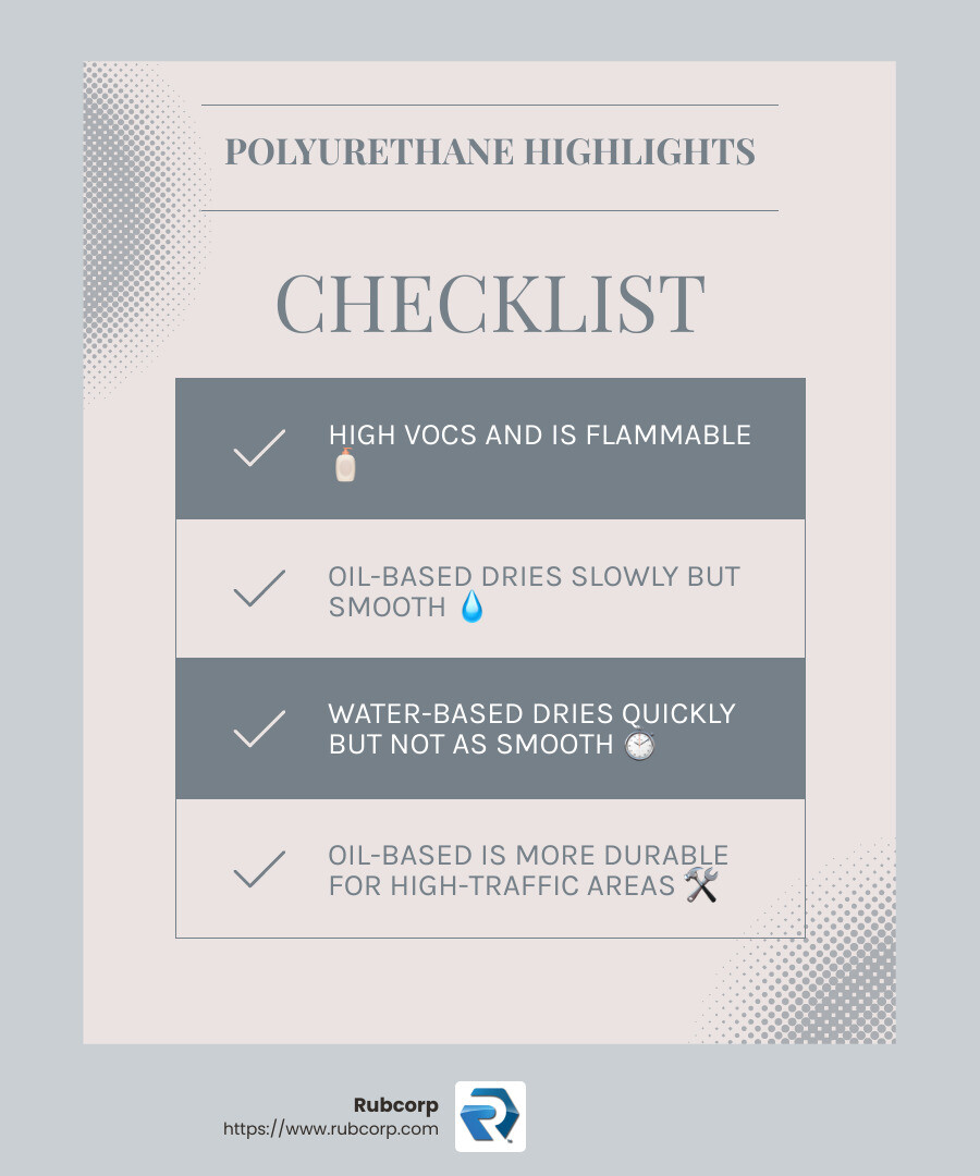 Polycrylic vs. Polyurethane: A Detailed Guide - Rubcorp