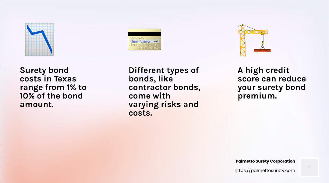 How Much Do Surety Bonds Cost in Texas: Top Rates 2024