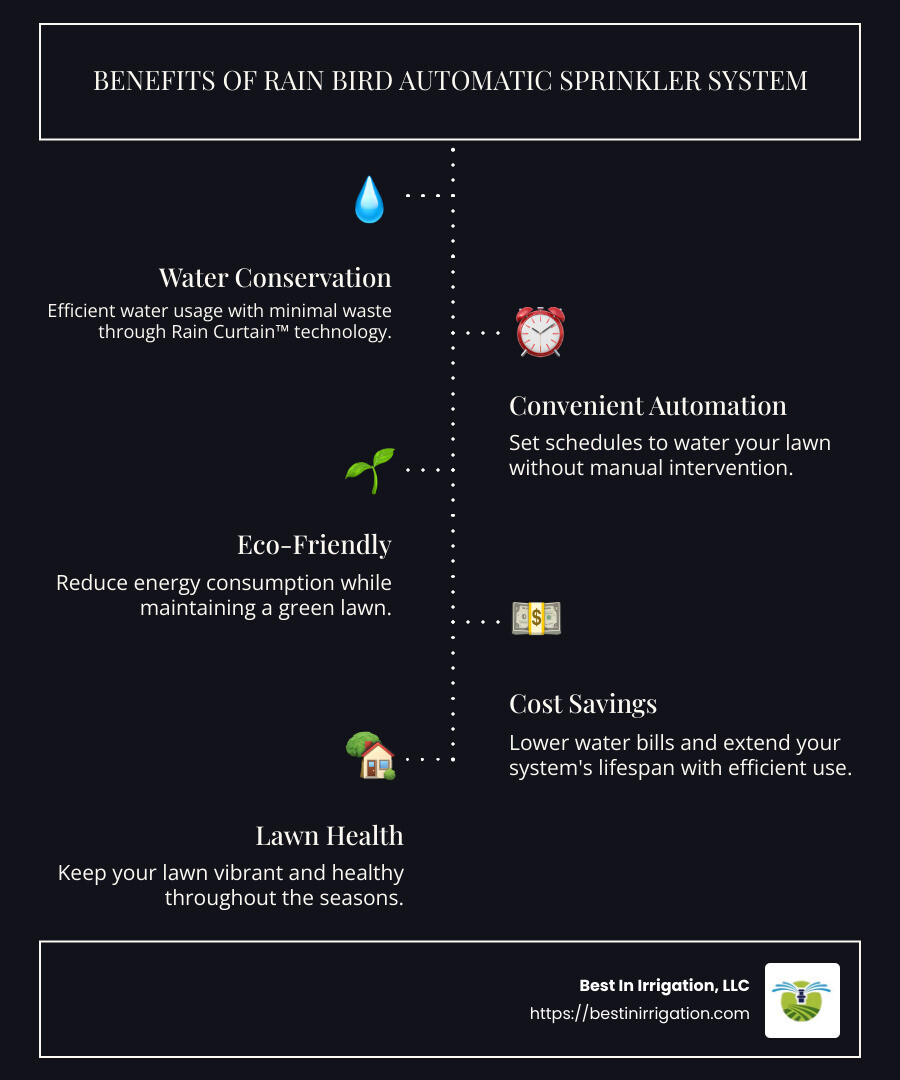 Rain Bird Automatic Sprinkler System: Best 5 Benefits