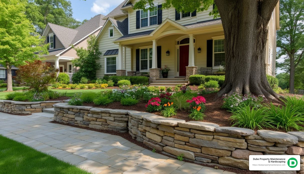 Front Yard Retaining Wall Landscape Ideas: Top 10 Stunning