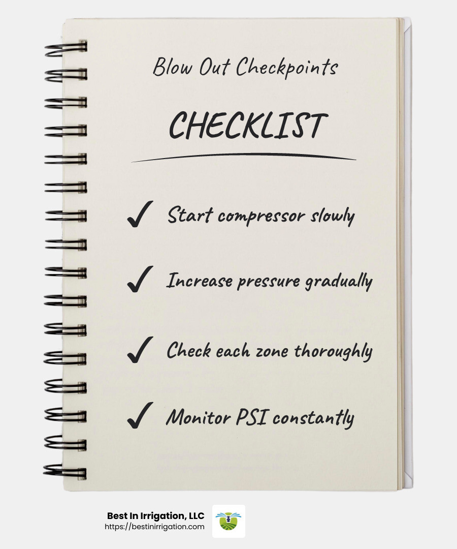 Blow Out the Sprinkler System: 5 Easy Vital Steps