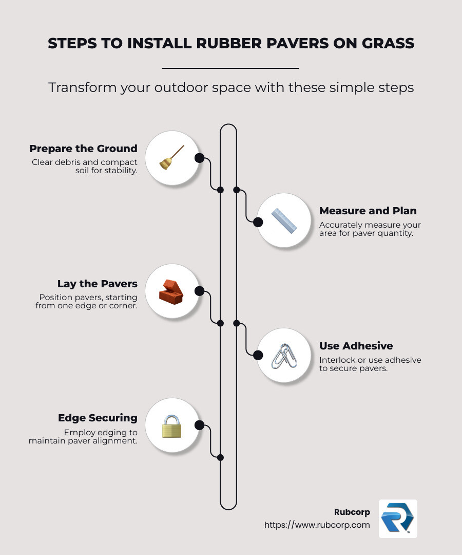 From Grass to Path: A Guide to Laying Rubber Pavers - Rubcorp