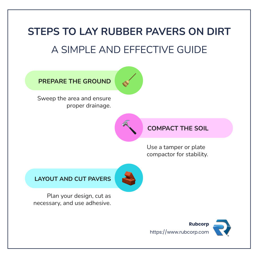 From Dirt to Delight: A Guide to Laying Rubber Pavers - Rubcorp