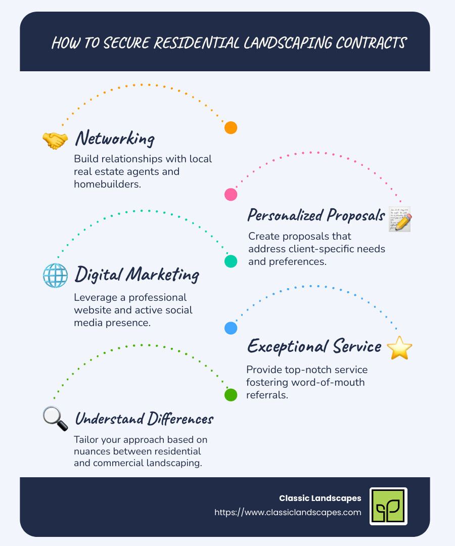 From Pitch to Pay: Securing Residential Landscaping Contracts