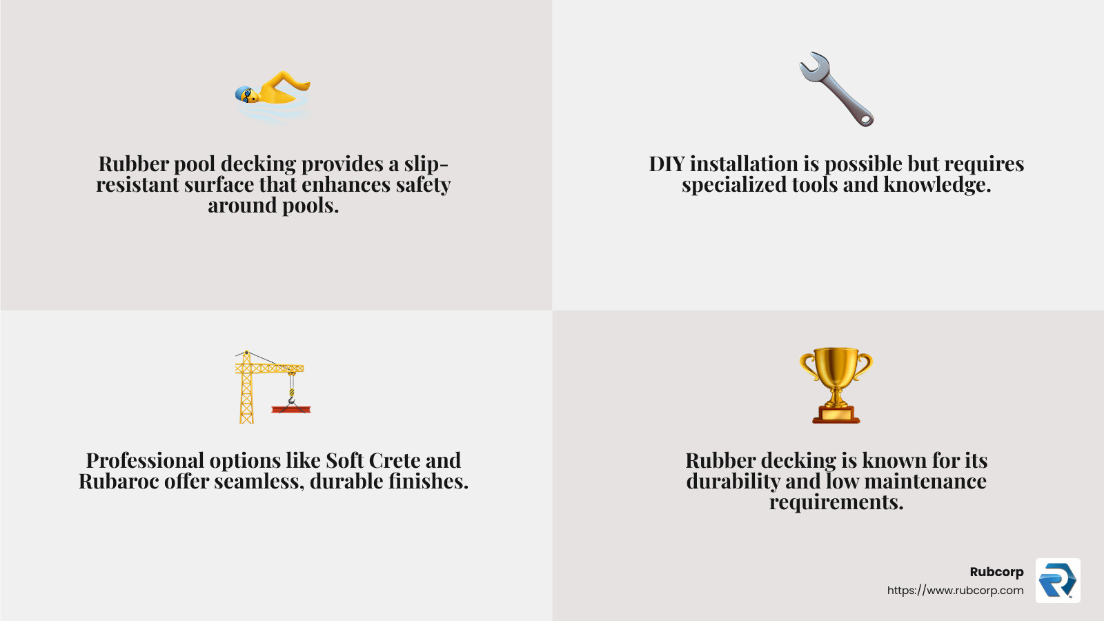 Dive into Durability: A Guide to Rubber Pool Deck Resurfacing - Rubcorp