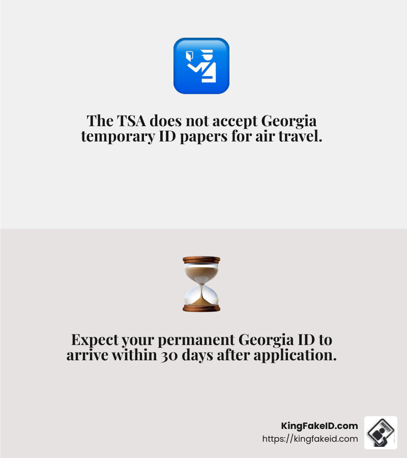 Georgia Temporary ID Paper: Top 3 Key Facts 2024