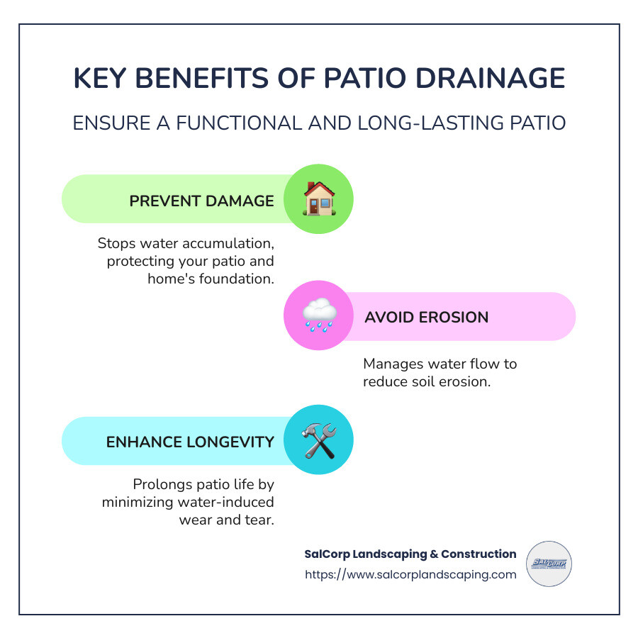 Patio Drainage: 5 Best Techniques to Prevent Damage