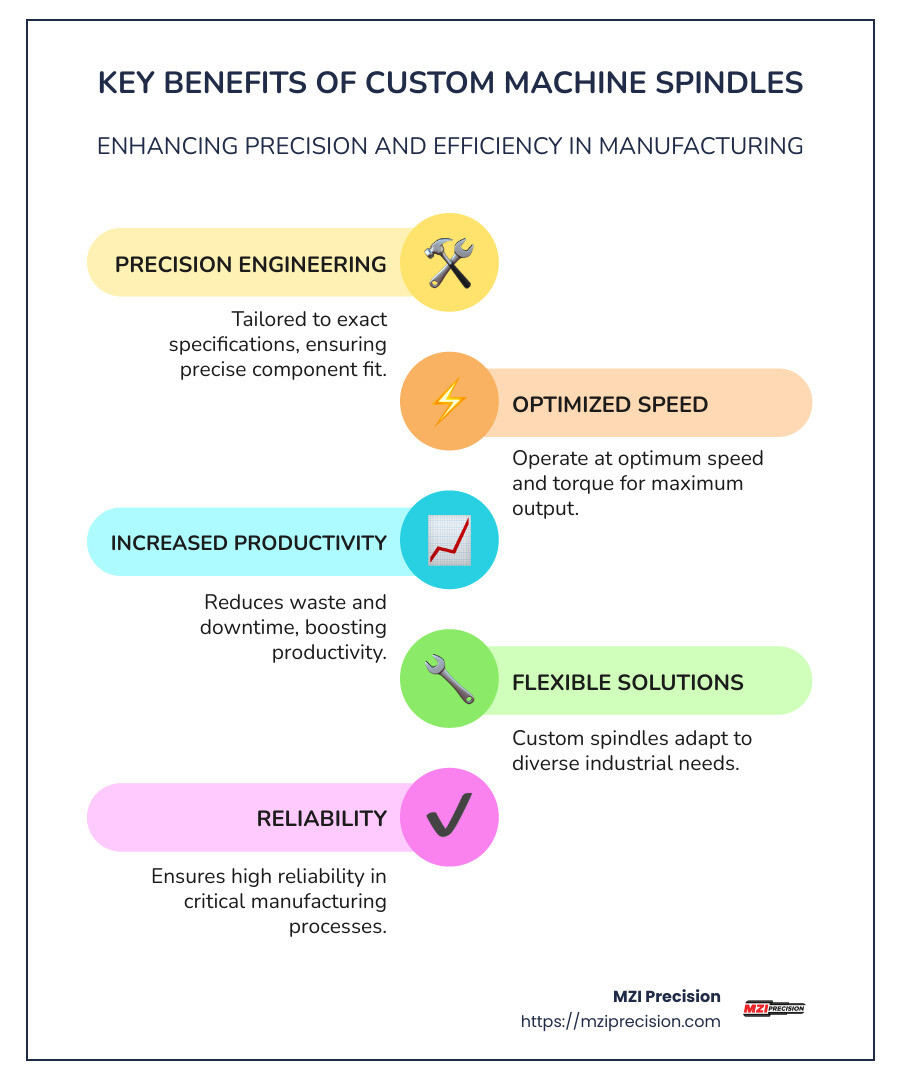 Custom Machine Spindles: Top Benefits in 2025