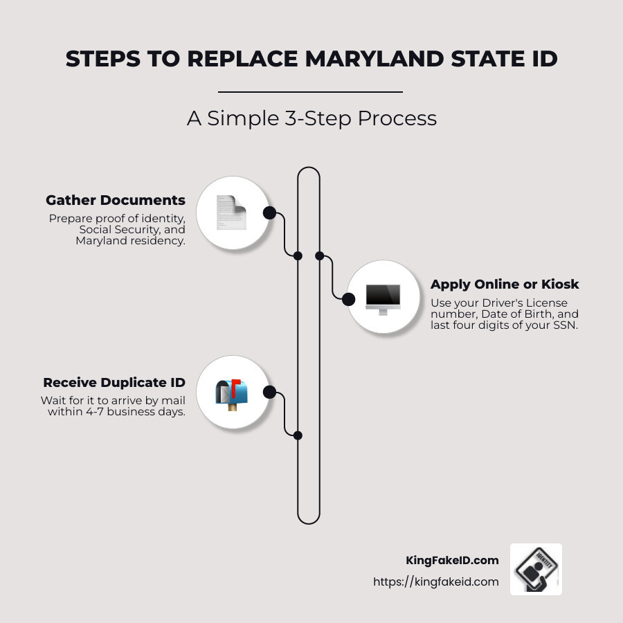 Maryland State ID Replacement: 3 Easy Steps In 2025