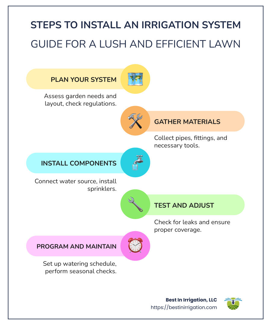 Installing Irrigation Systems: 5 Easy Steps for Success