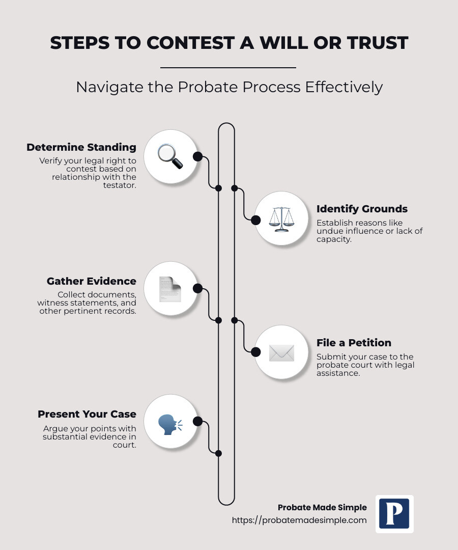 How to Contest a Will or Trust in 5 Easy Steps - Probate Made Simple