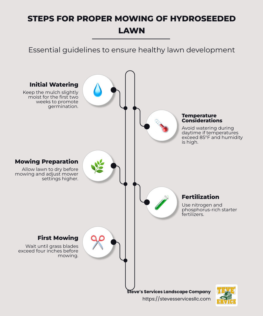 Mowing Hydroseeded Lawn: 5 Best Tips for Success 2025