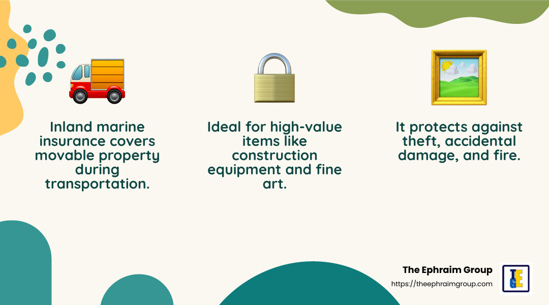 Inland Marine Insurance Coverage: Top 5 Essential Facts