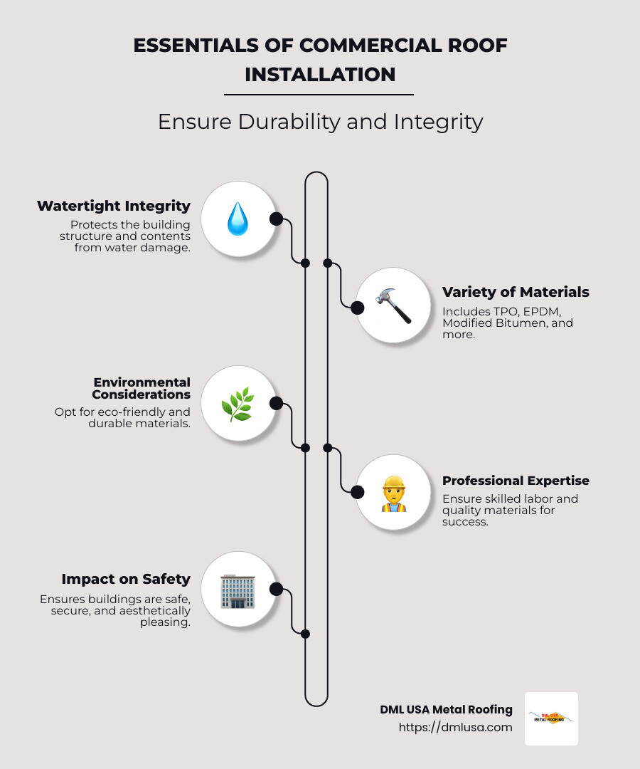 Commercial Roof Installation: Top 3 Essential Insights