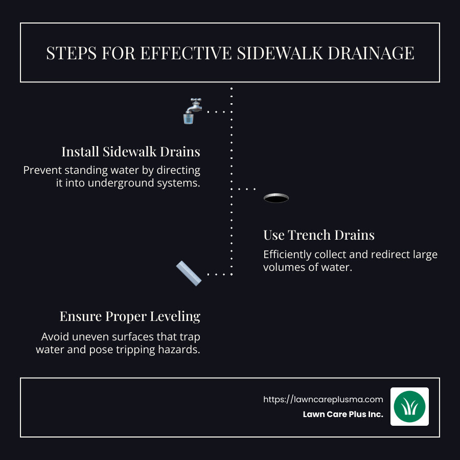 Sidewalk Drainage Solutions: 5 Best Safe Options 2025