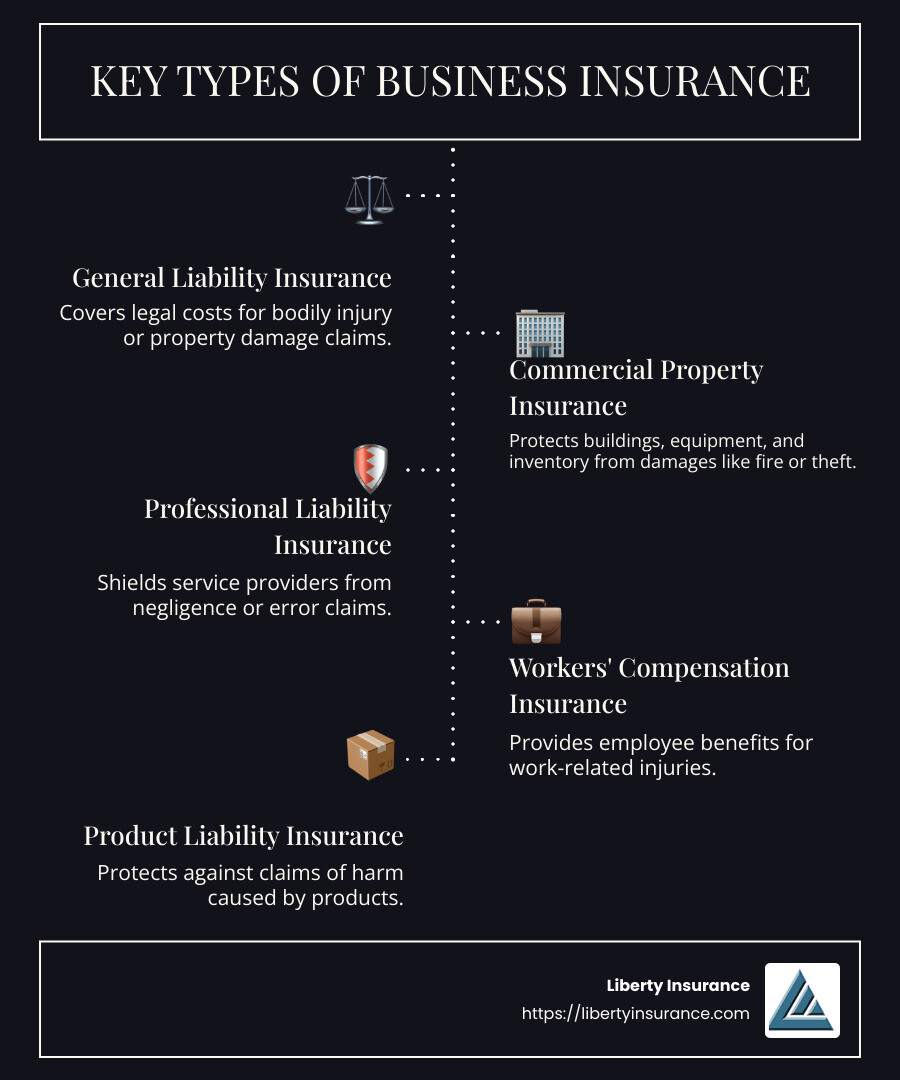 Types of Business Insurance: Top 3 Vital Options 2025