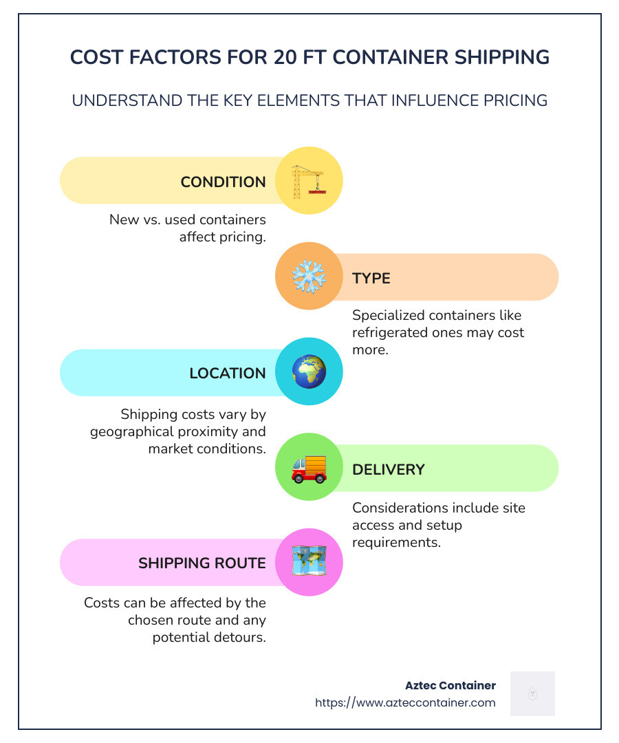 The Ultimate Guide To 20ft Container Shipping Costs - Aztec Container