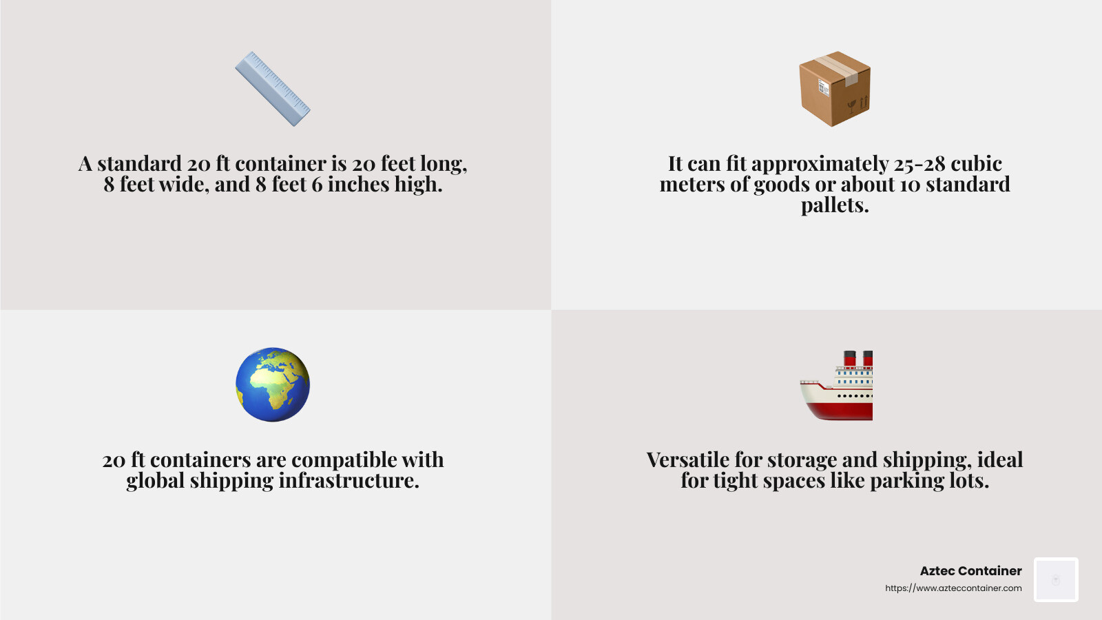 The Ultimate Guide To 20ft Container Shipping Costs - Aztec Container