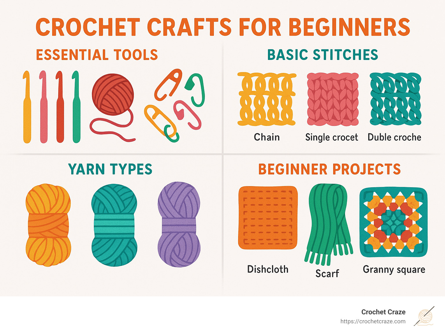 From Yarn to Masterpiece: Easy Crochet Crafts for Beginners