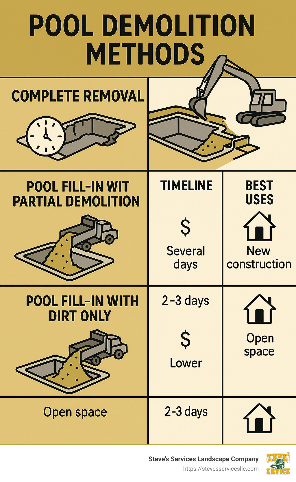 Swimming Pool Demolition Contractors: Top 3 Expert Tips
