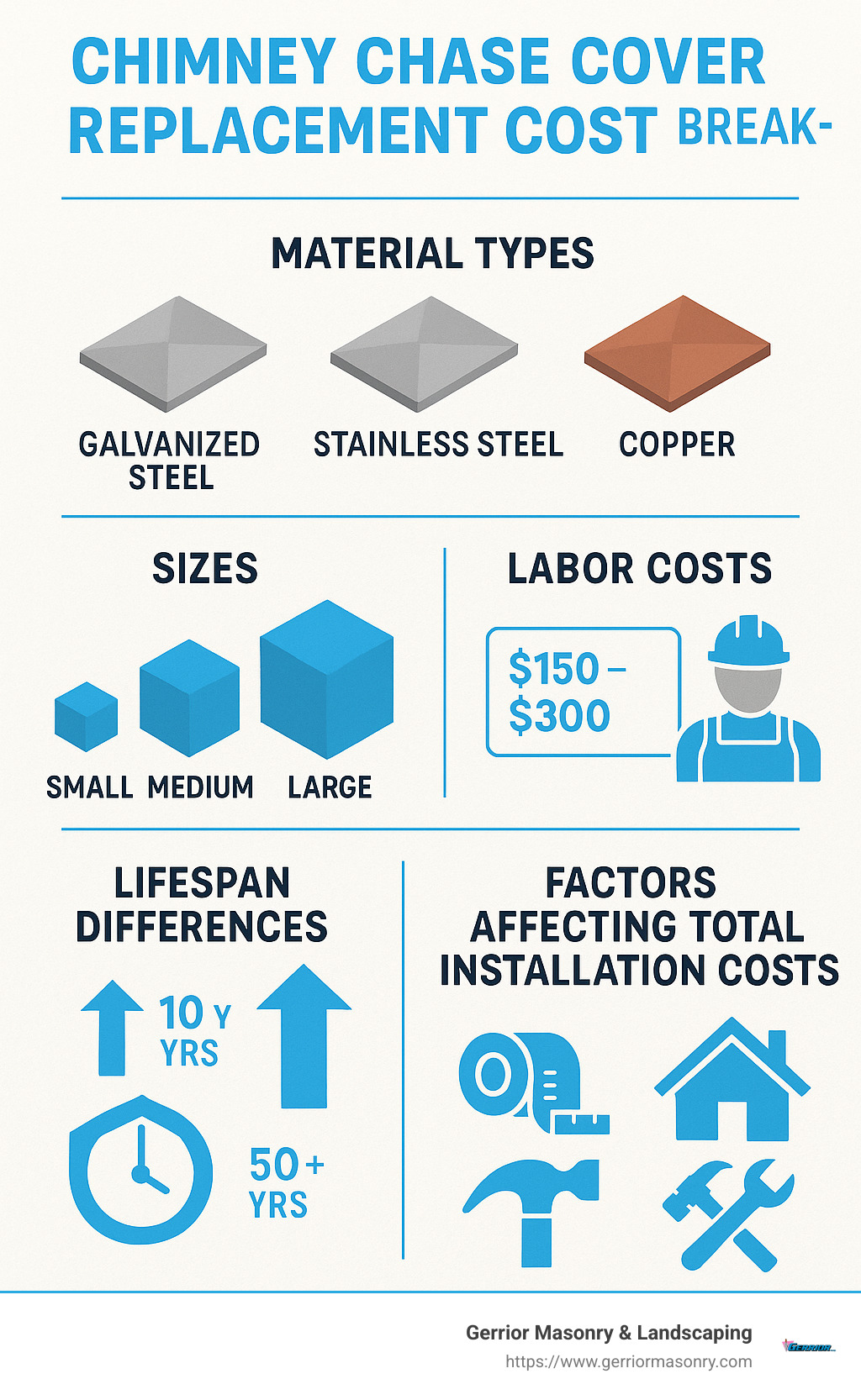 Chimney Chase Cover Replacement Cost: 5 Best Factors