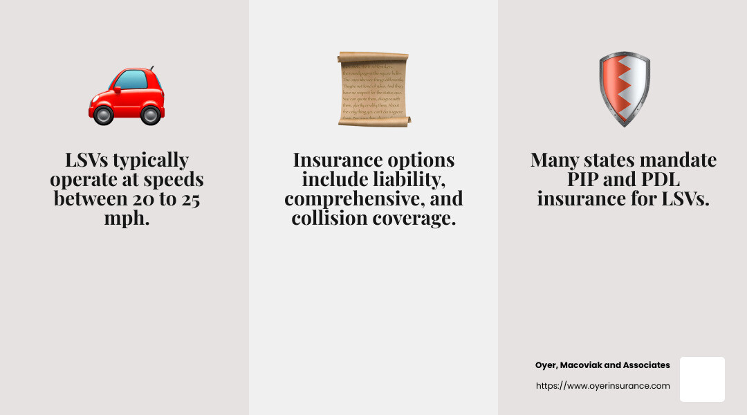 Insurance for Low Speed Vehicles: Top 5 Essential Tips