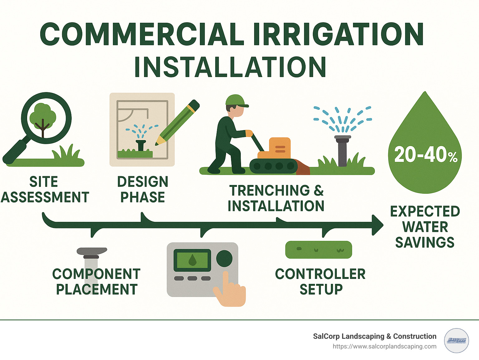 Commercial Irrigation Installation: 10 Powerful Benefits 2025