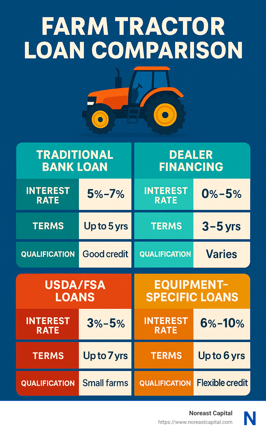 Farm Tractor Loans: Financing Options from Noreast Capital