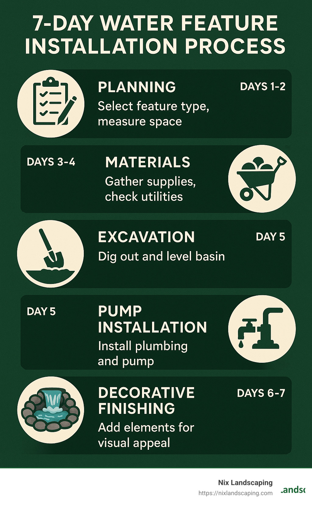 Water Features Installation: 7-Day Proven Success Guide 2025